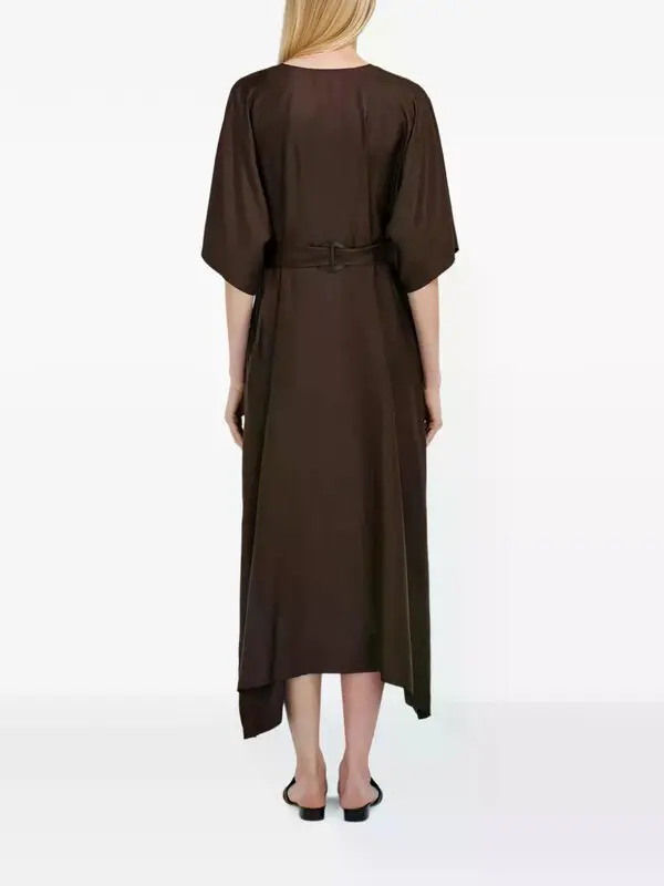 FERRAGAMO Silk Dress With Belted Waist