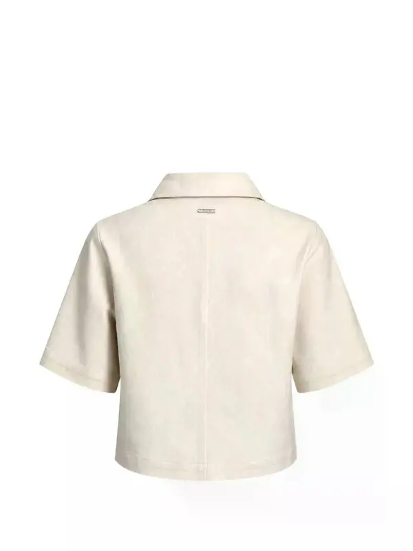 Dkny Broderie Anglaise Cropped Shirt