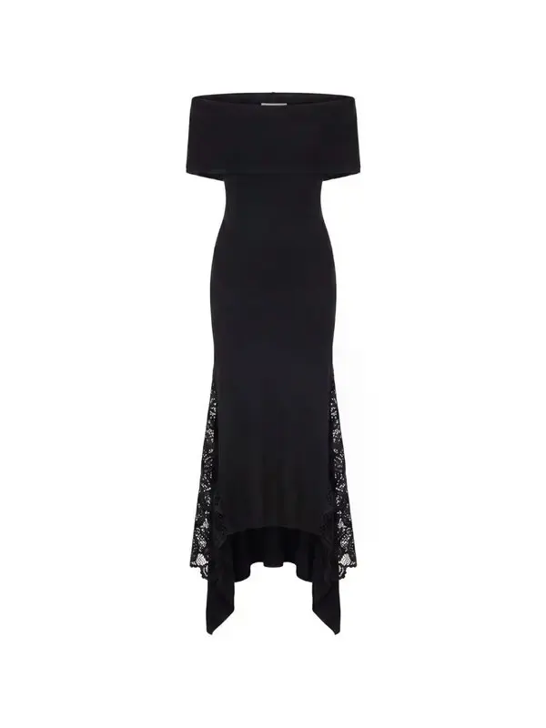 Monse Off-shoulder Asymmetric Knit Dress