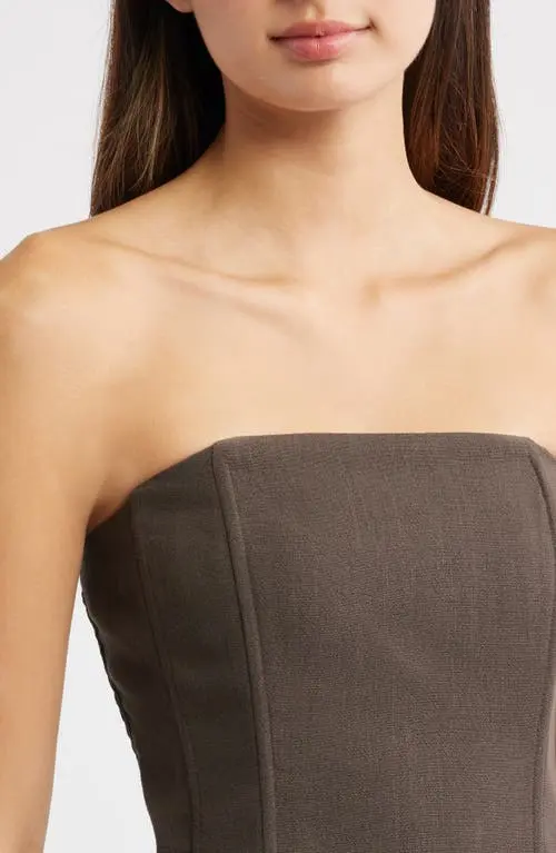 PACSUN Marissa Corset Top - Brown