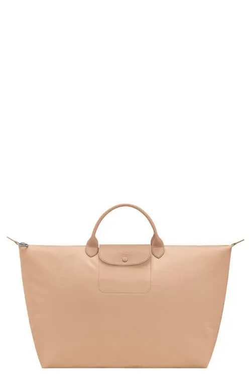 Longchamp Large Le Pliage Recycled Polyamide Travel Bag - Beige