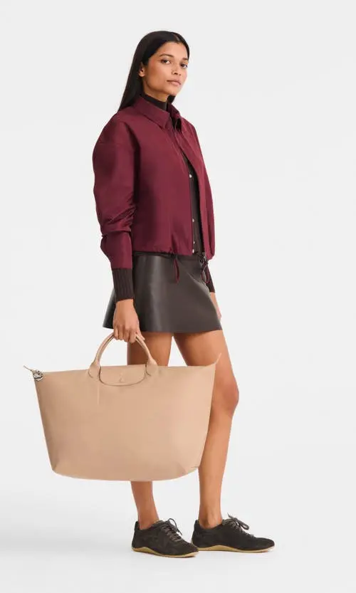 Longchamp Le Pliage Recycled Polyamide Travel Bag - Beige