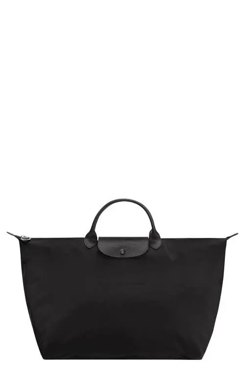 Longchamp Large Le Pliage Recycled Polyamide Travel Bag - Black