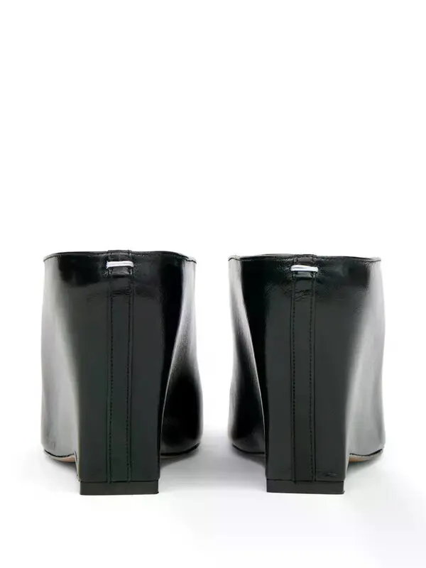 MAISON MARGIELA Pointed-toe Wedge Mules - Black