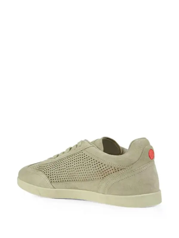 Kiton Openwork Perforated Leather Sneakers