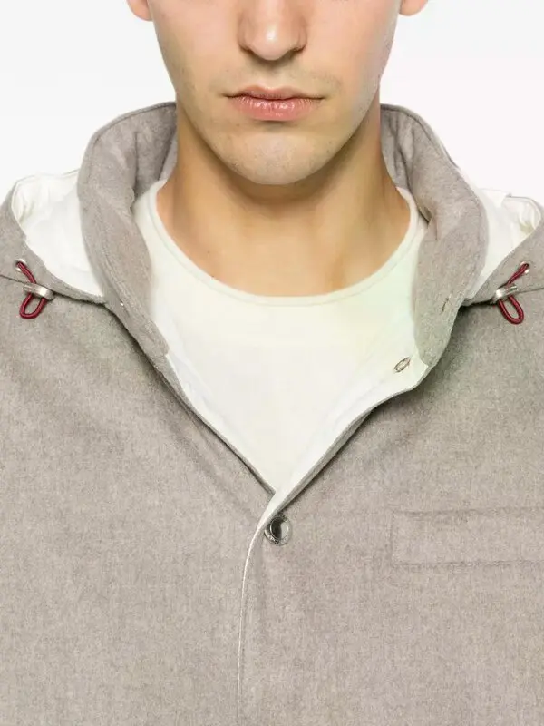 Brunello Cucinelli Hooded Gilet - Grey