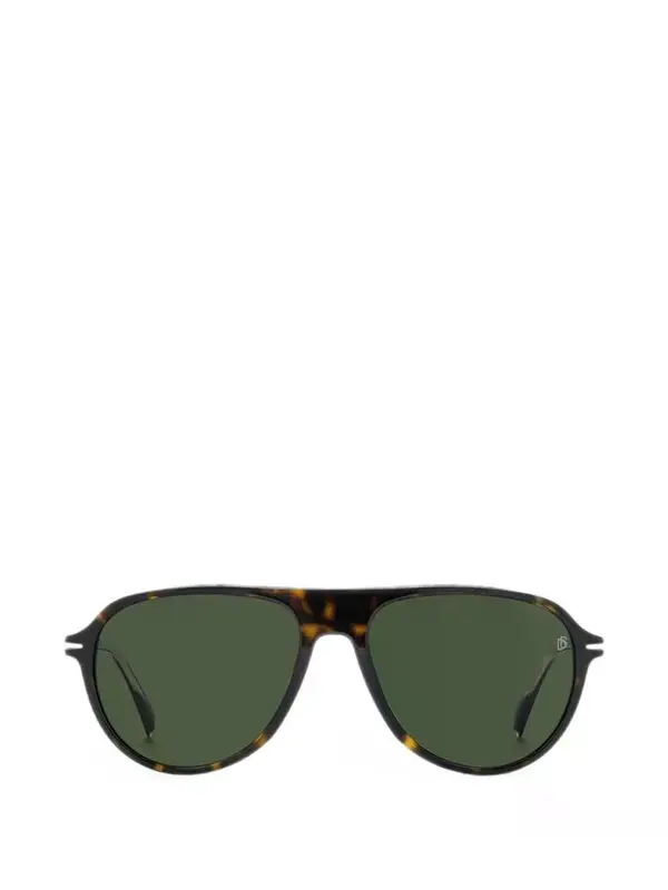 DB EYEWEAR BY DAVID BECKHAM Tortoiseshell-effect Pilot Sunglasses - Brown