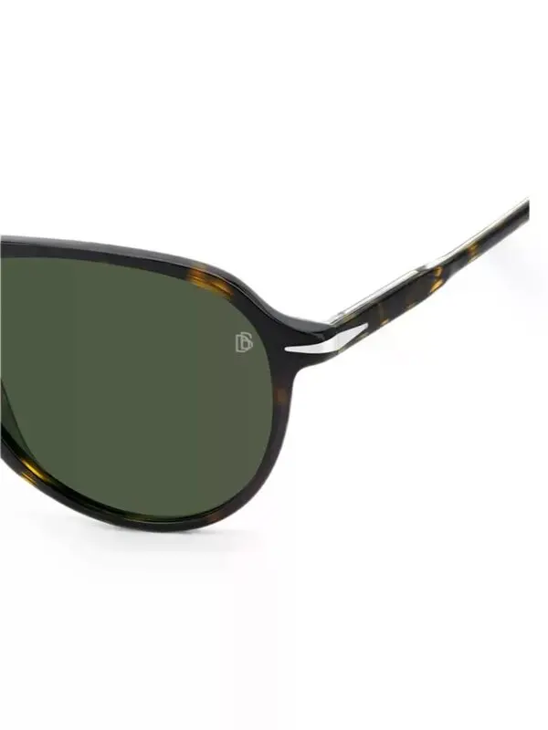 DB EYEWEAR BY DAVID BECKHAM Tortoiseshell-effect Pilot Sunglasses