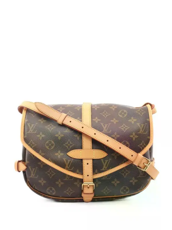 LOUIS VUITTON Monogram Saumur 30 Shoulder Bag - Brown