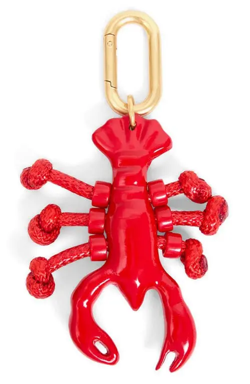 Clare V. Lobster Bag Charm - Red