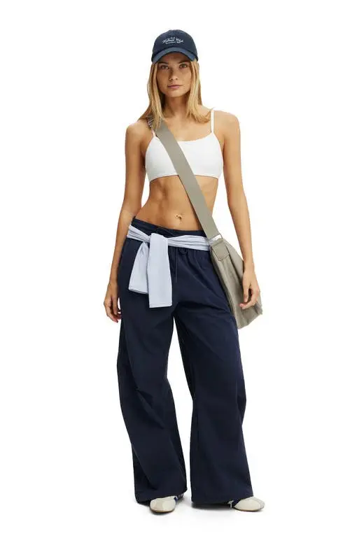 Cotton:on Active Ultra Soft Double Strap Back Crop - White