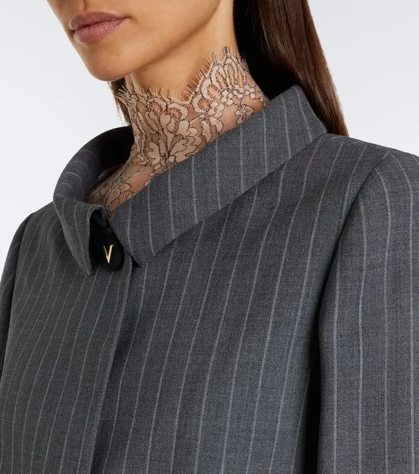 Valentino Garavani Pinstripe Virgin Wool Jacket