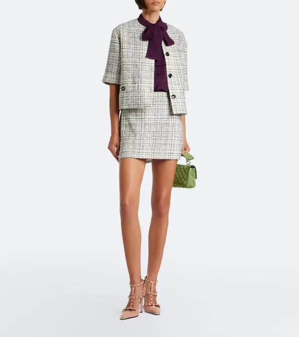 Valentino Garavani Rockstud Spike Small Top-handle Bag - Green