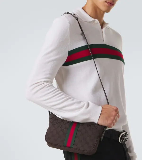 Gucci Lunetta Small Gg Canvas Crossbody Bag