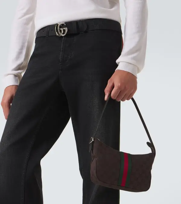 Gucci Lunetta Small Gg Canvas Crossbody Bag