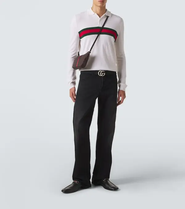Gucci Lunetta Small Gg Canvas Crossbody Bag