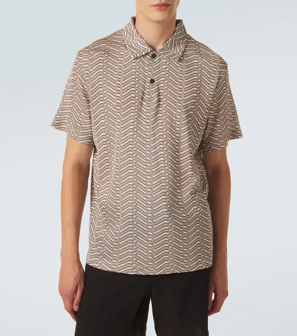 Missoni Greek Key Polo Shirt