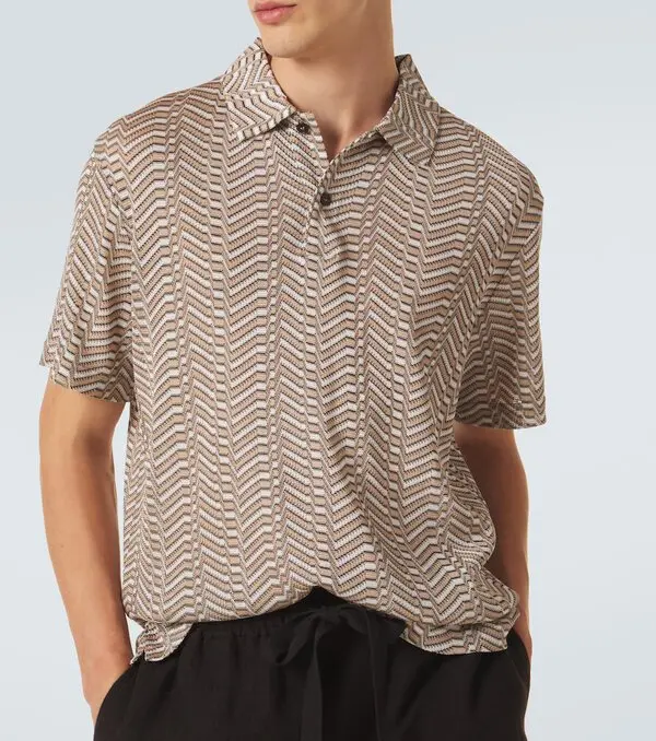 Missoni Greek Key Polo Shirt