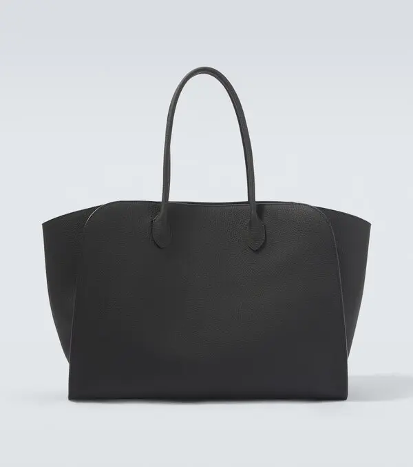 THE ROW Marlo Leather Tote Bag - Black