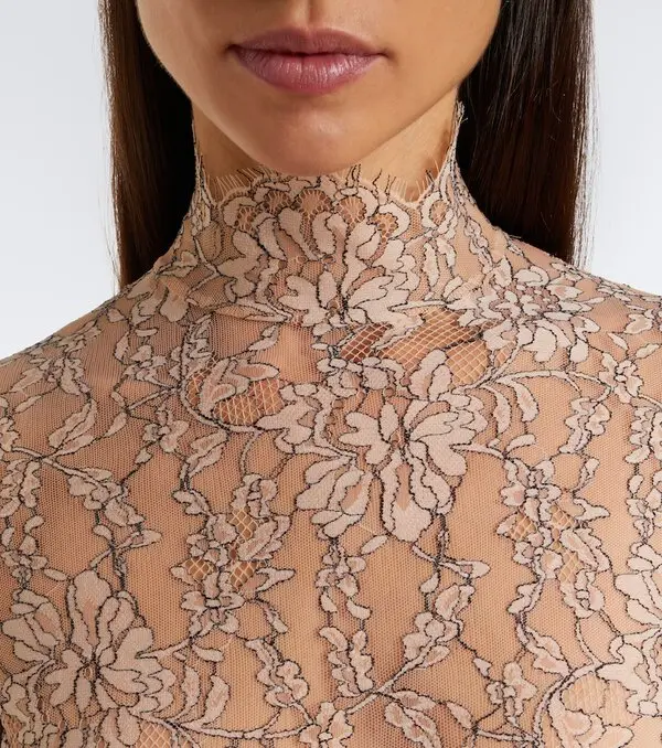 Valentino Garavani Lace Bodysuit - Beige