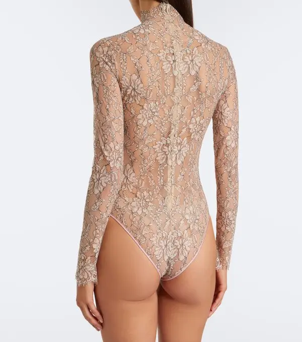 Valentino Garavani Lace Bodysuit - Beige