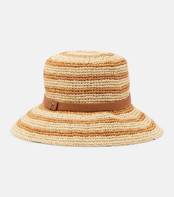 Valentino Garavani Vlogo Raffia Bucket Hat