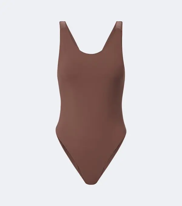Brunello Cucinelli Open Back Swimsuit - Brown