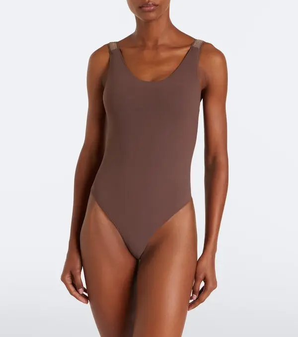Brunello Cucinelli Open Back Swimsuit - Brown