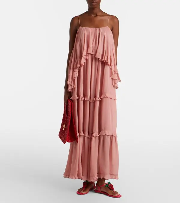 AQUAZZURA Berry Raffia-effect Thong Sandals
