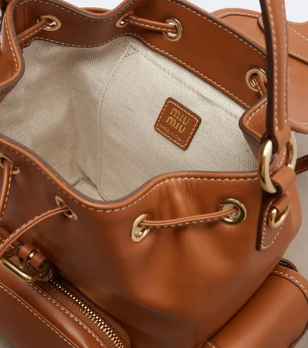 Miu Miu Leather Backpack