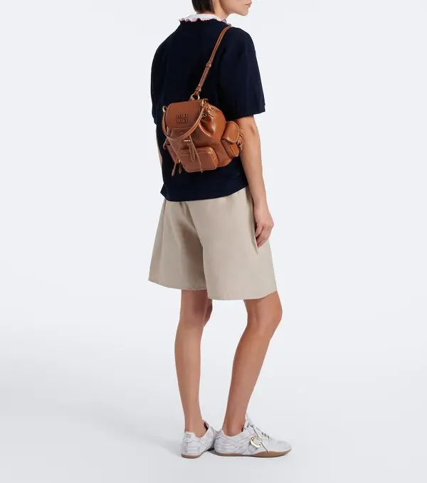 Miu Miu Leather Backpack