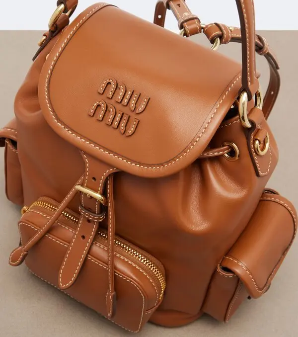 Miu Miu Leather Backpack