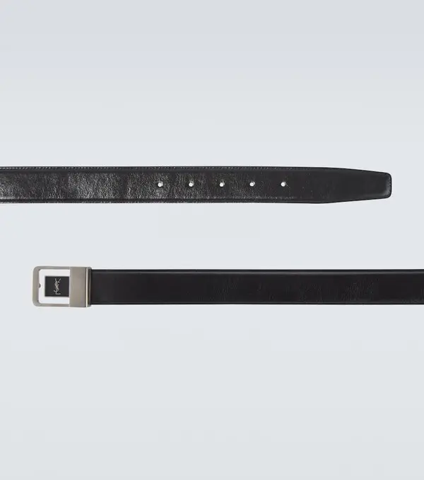 Saint Laurent La 66 Leather Belt