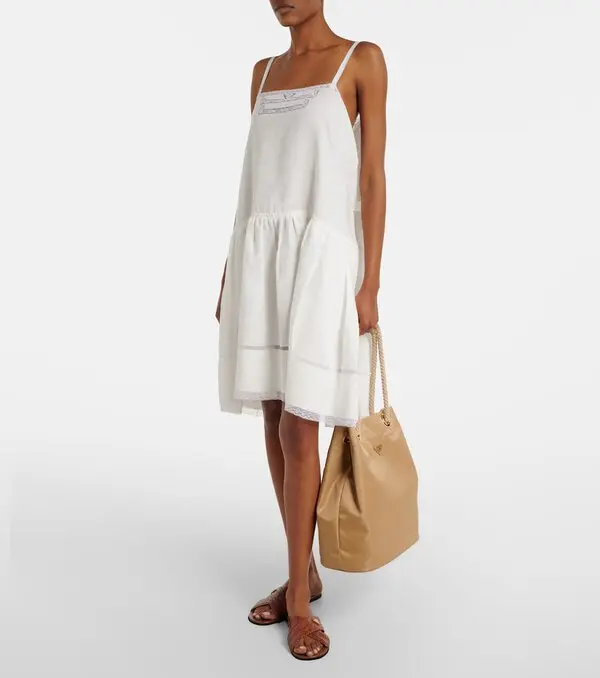 Prada Mariner Large Re-nylon Bucket Bag - Beige