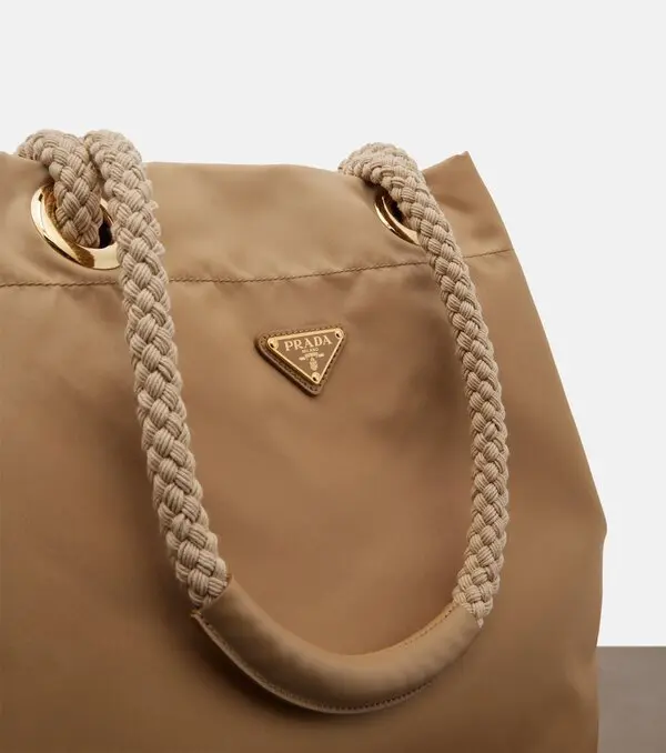 Prada Mariner Large Re-nylon Bucket Bag - Beige