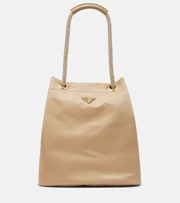 Prada Mariner Re-nylon Large Bucket Bag - Brown