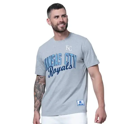 STARTER Heather Gray Kansas City S Two-pack T-shirt Set