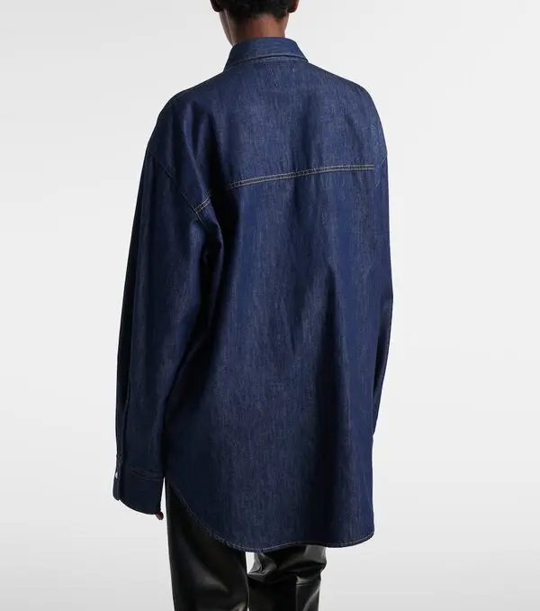 Khaite Christensen Oversized Denim Shirt