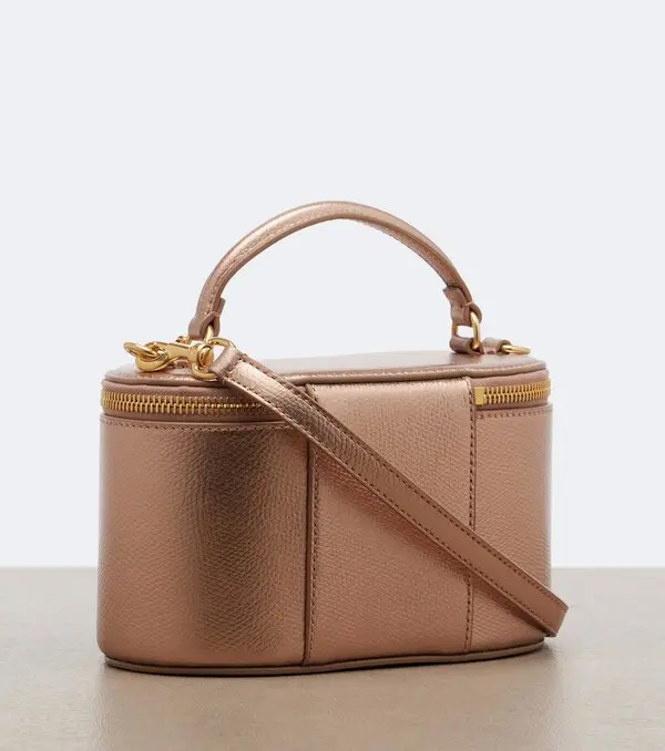 Valentino Garavani Vlogo Small Leather Top Handle Bag - Pink