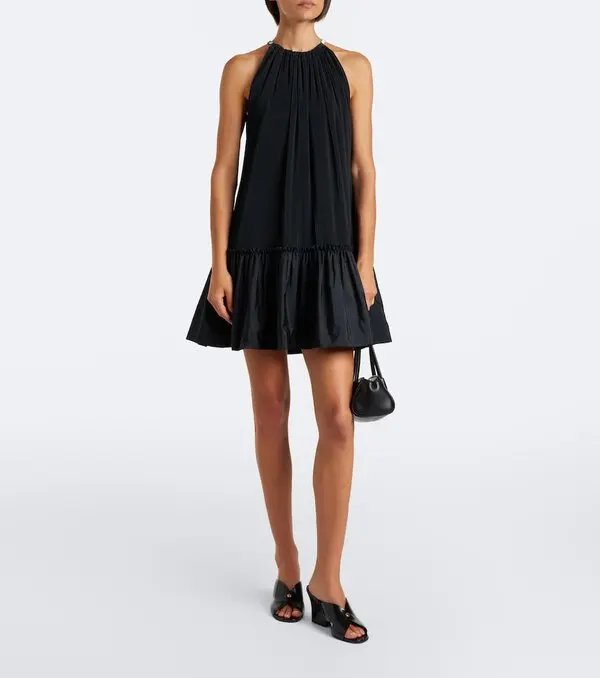 Max Mara Embellished Halterneck Mini Dress