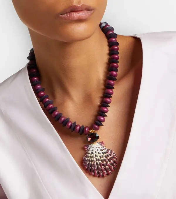 JENNIFER BEHR Miranda Beaded Pendant Necklace