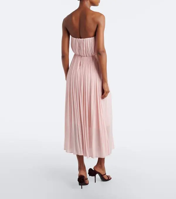 Magda Butrym Pleated Bustier Cocktail Dress - Pink