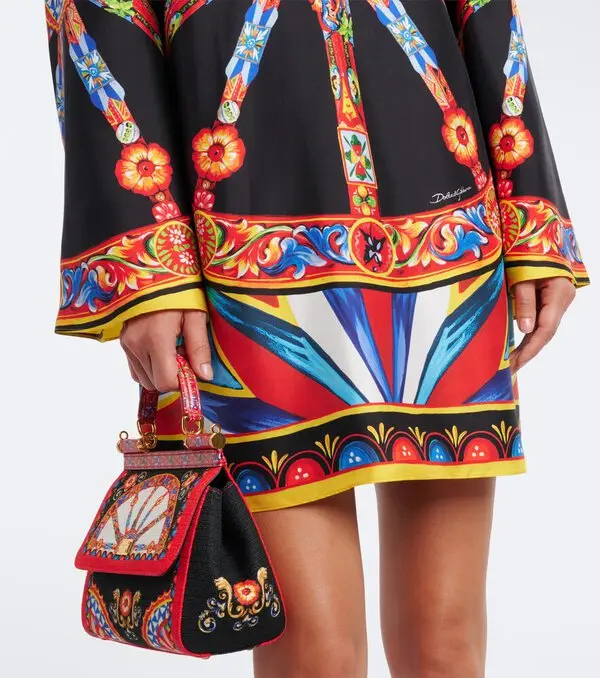 Dolce & Gabbana Carretto Silk Twill Kaftan