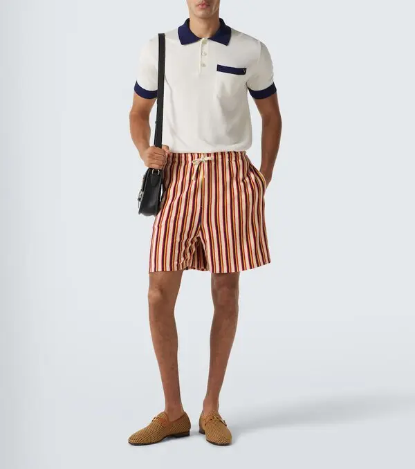 Valentino Garavani Striped Terry Shorts - Multicoloured