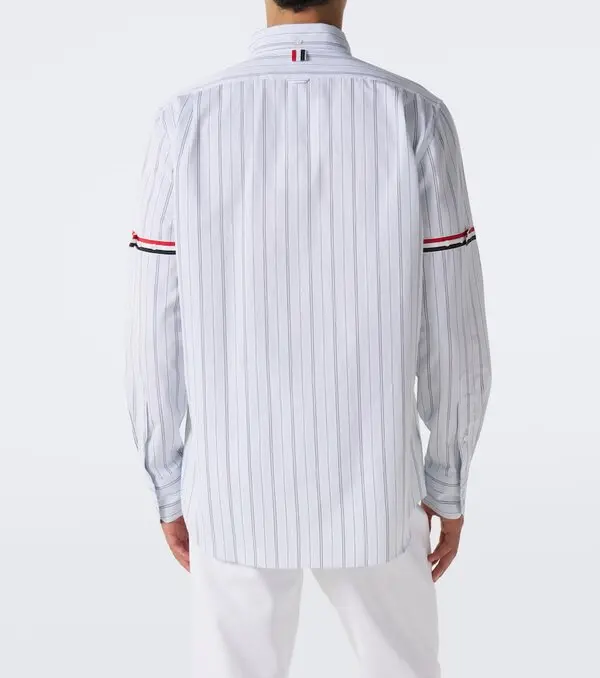 Thom Browne 4-bar Striped Cotton Shirt
