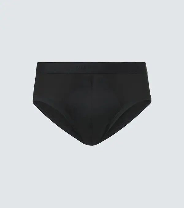 Zimmerli Cotton Jersey Briefs - Black