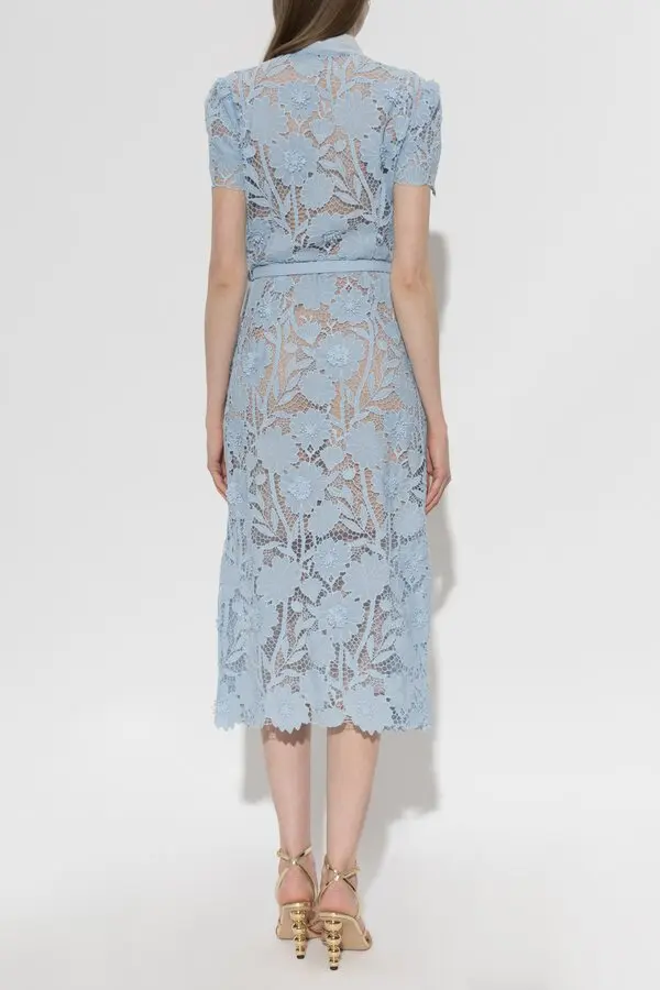SELF-PORTRAIT Lace Dress With Belt