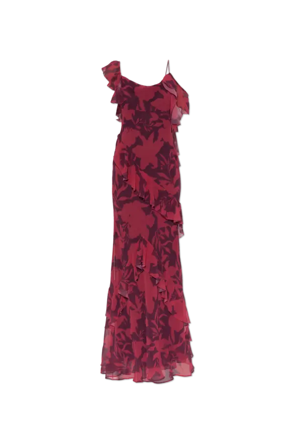 SELF-PORTRAIT Dress With Ruffles - Red