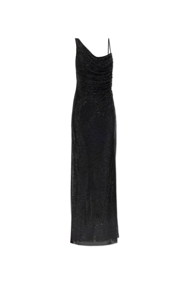 SELF-PORTRAIT Dress With Shimmering Sequins - Black
