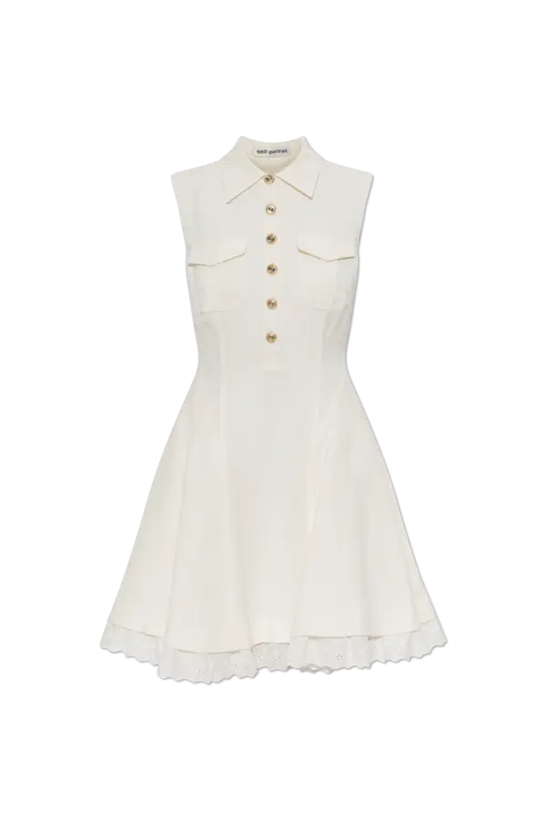 SELF-PORTRAIT Dress With Lace Trim